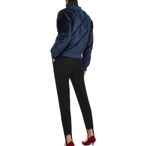 Maje | Jackets & Coats | Maje Balou Quilted Cotton Velvet Bomber Jacket ...